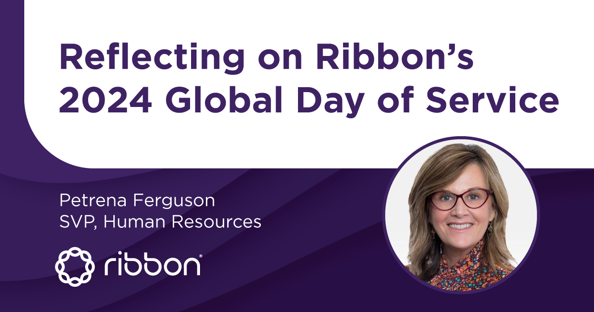 Reflecting on Ribbon’s 2024 Global Day of Service | Ribbon Communications