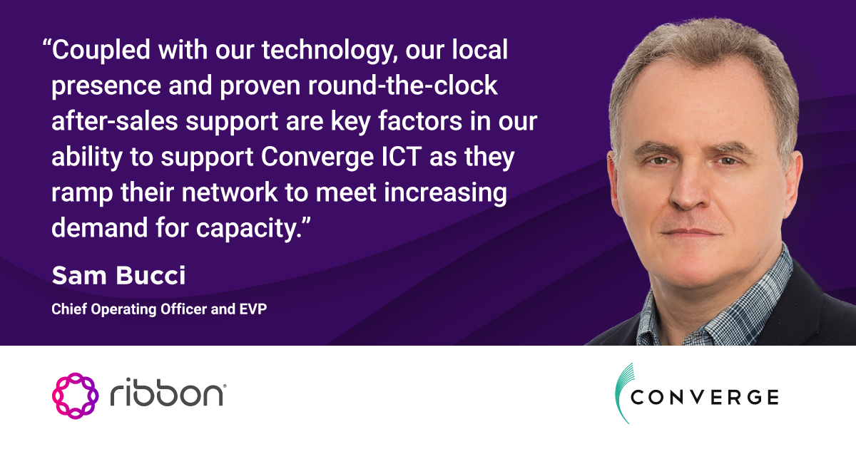 Converge Taps Ribbon to Deploy Cutting-edge Optical Networking ...